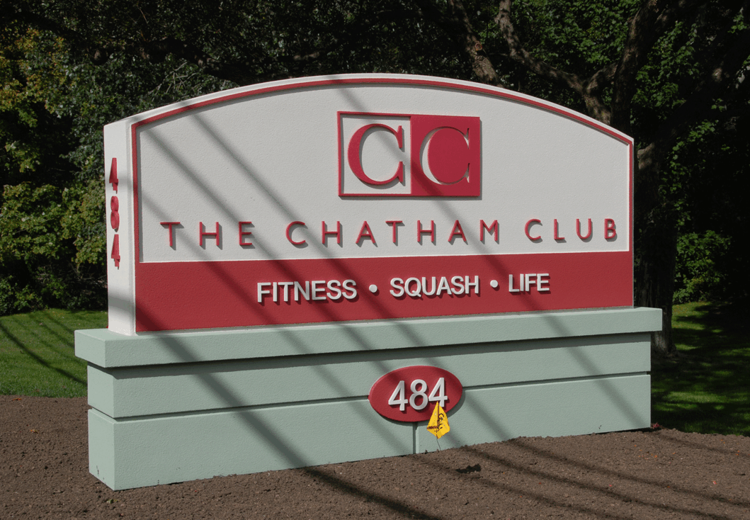 The Chatham Club chooses The Sign Center for their new entrance sign