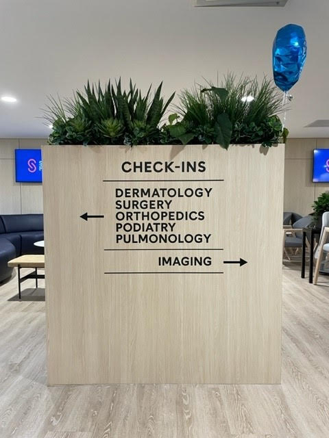Summit Healthcare Uses Vinyl for Check-in Wayfinding Sign in Montclair NJ