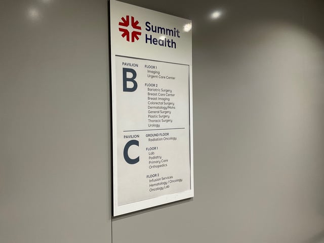 Summit Health Directs Patients with Hospital Directory Signs for ...