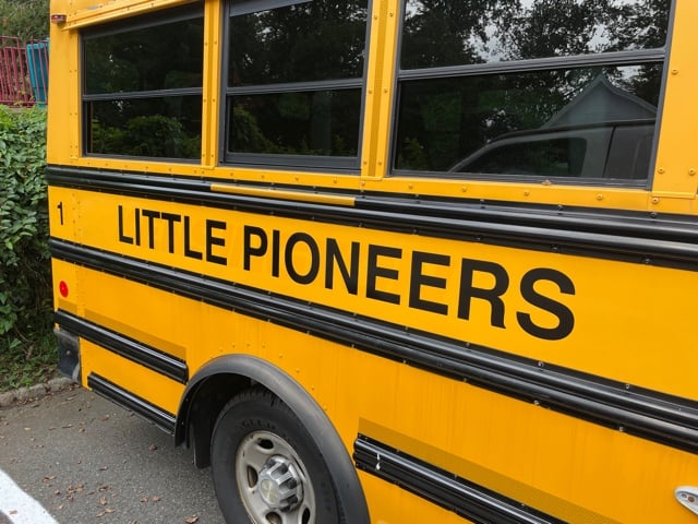 School Bus Vinyl Lettering for Childcare Centers in New Providence NJ!