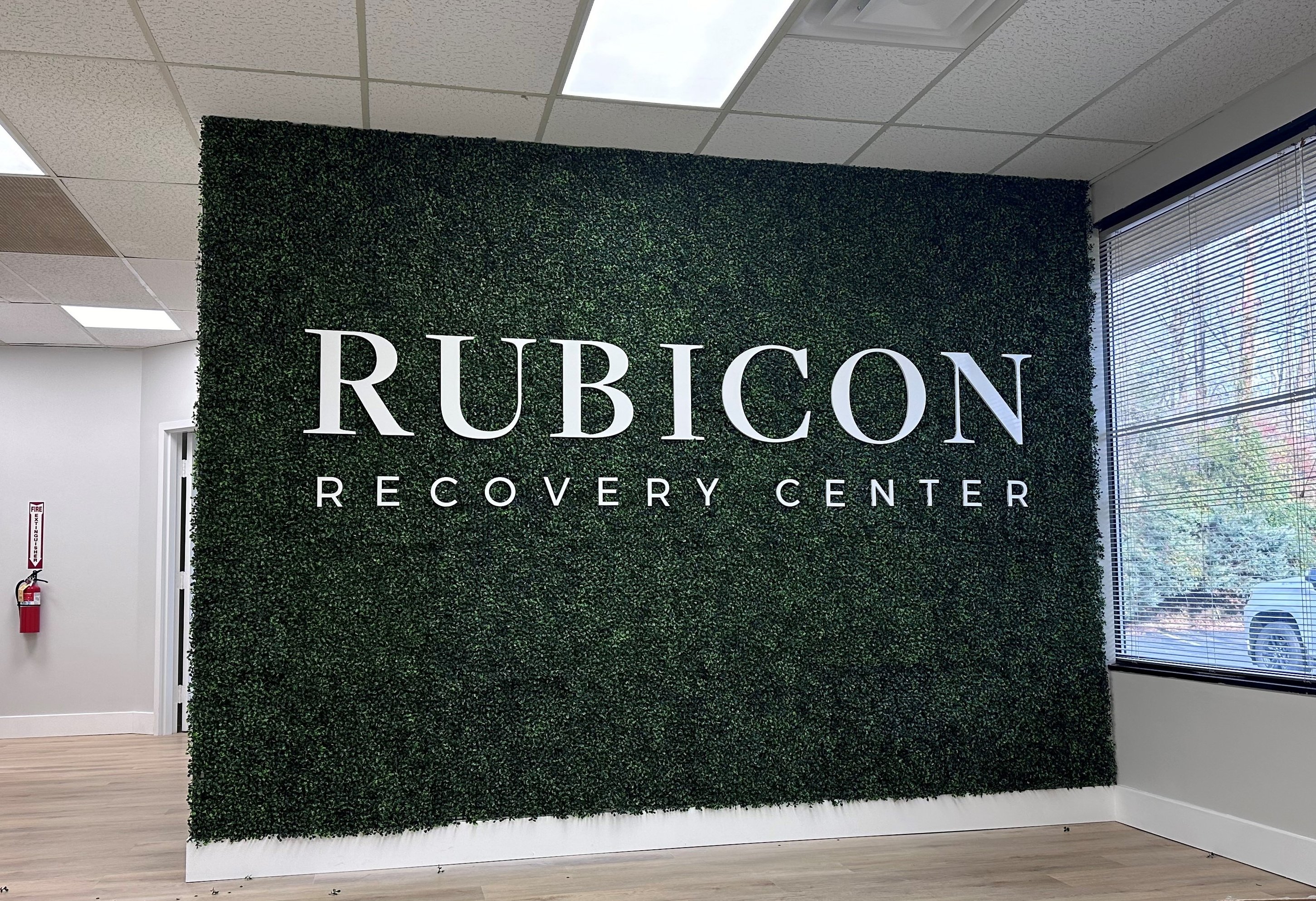 Laser Cut 3D Letters in Watchung NJ Welcome Guests to Rubicon Recovery