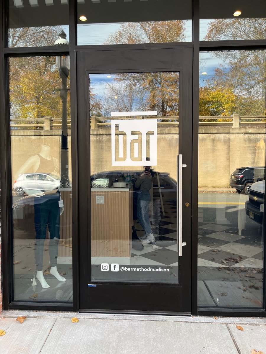 The Bar Method Relocates with Indoor and Outdoor Signs in Madison, NJ