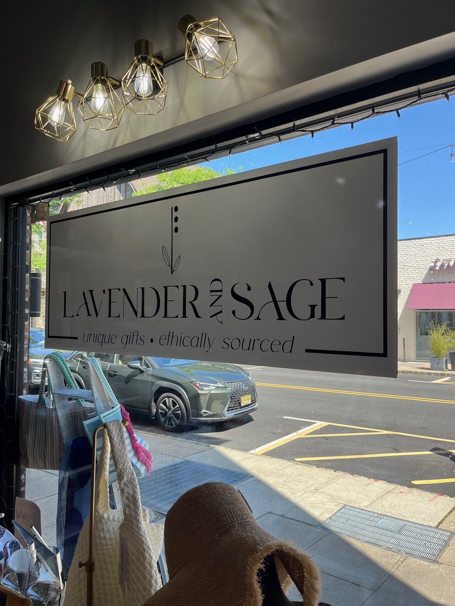 Boutique Opens with a Digital Laminated Print Building Sign in Summit, NJ!