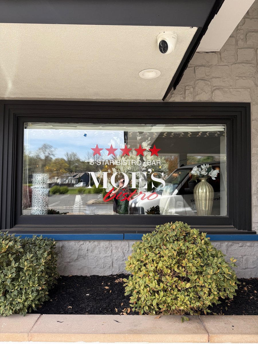 Restaurant Window Graphics for The Hub Murray Hill Brand Moe’s Bistro ...